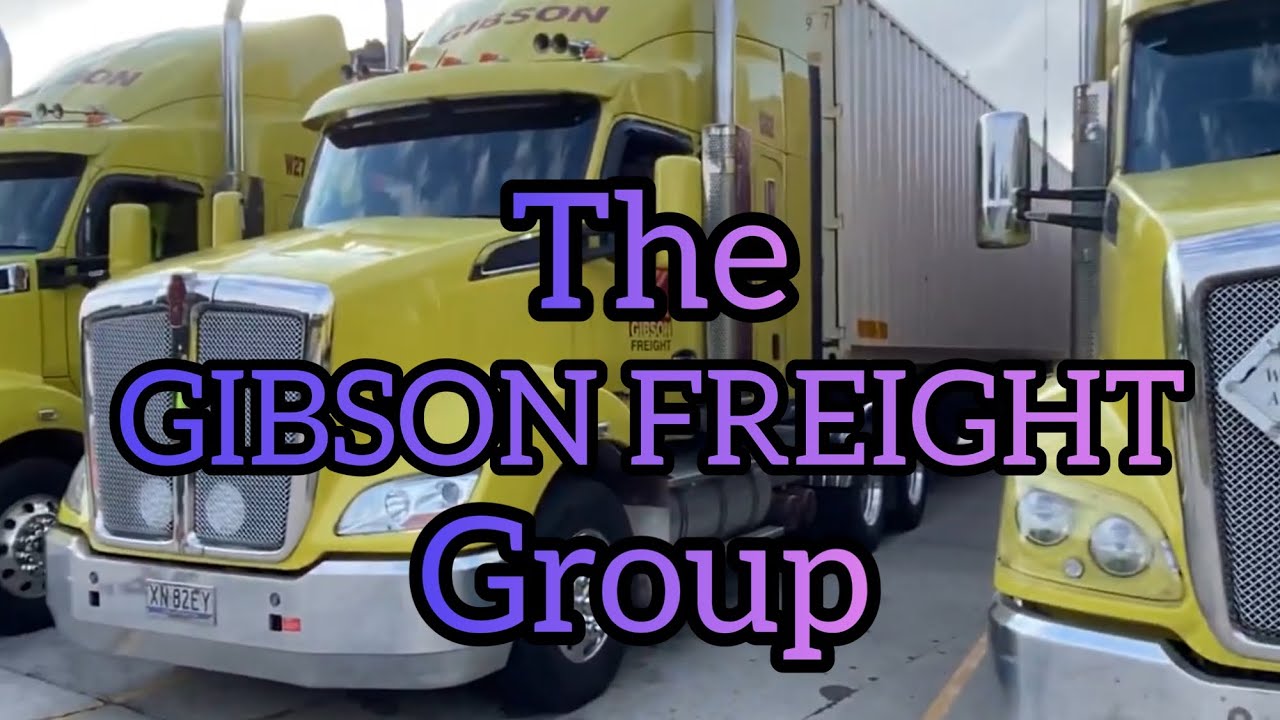 Kenworths with Gibson Freight. 5 Gibson trucks taking off back to ...