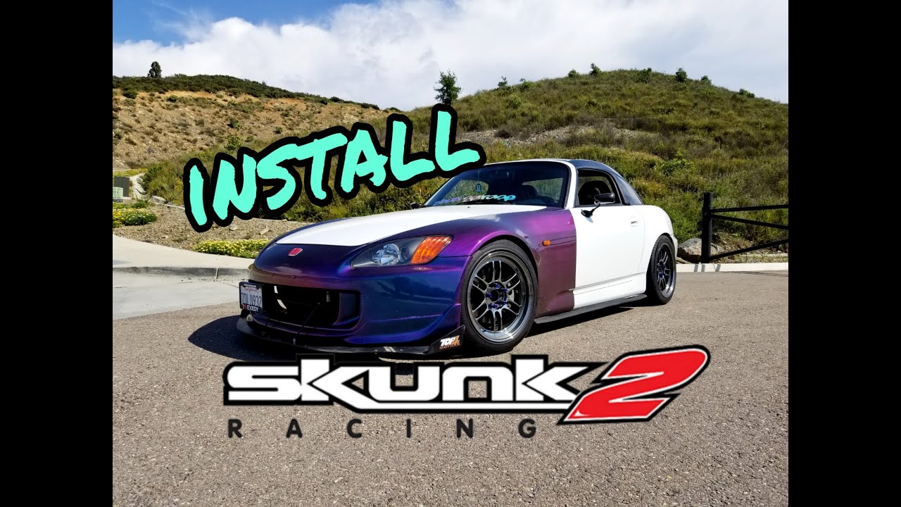 S2000 skunk2 Exhaust install - YouTube
