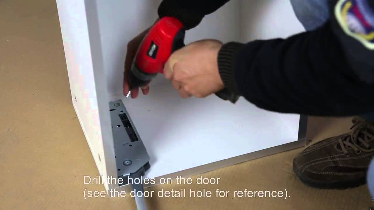 Horizontal Lift Up Cabinet Assembly Instruction - YouTube