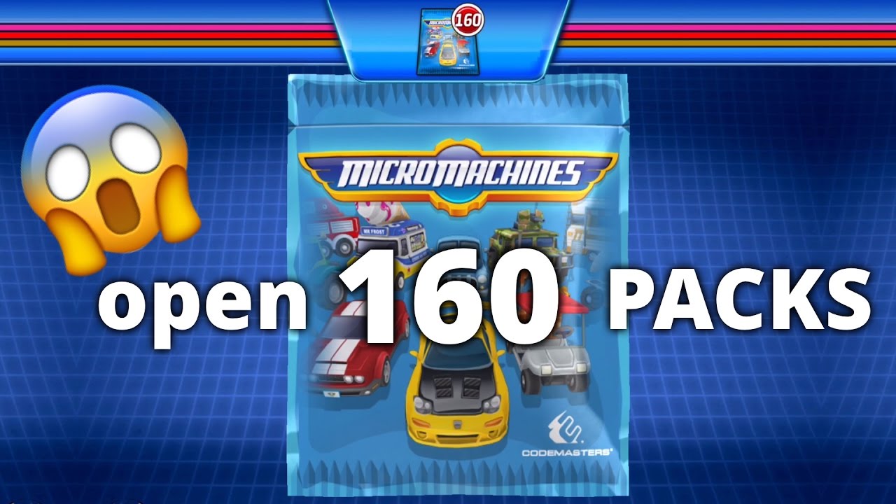 Micro Machines: opening 160 Packs (iOS) - YouTube