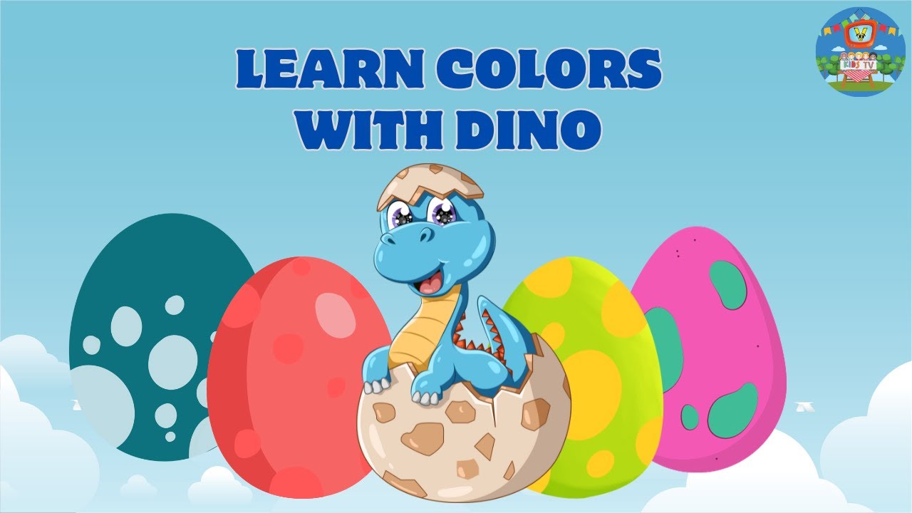 Learn Colors with Dinos | Dinosaur Names | Color Names | @VKidsTV4Kids ...