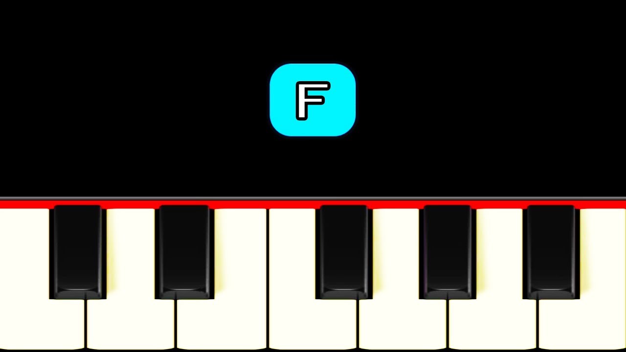 F (Piano Tutorial) - YouTube