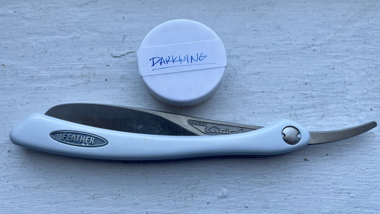 Feather DX Artist Club Razor, Chicago Grooming Co "Darkwing" Tester ...