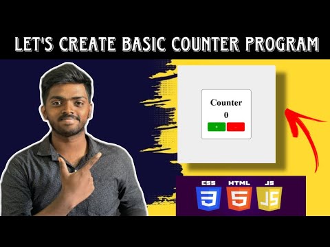 Counter Program using HTML CSS AND JS 🚀| webTech Series | Subscribe and ...