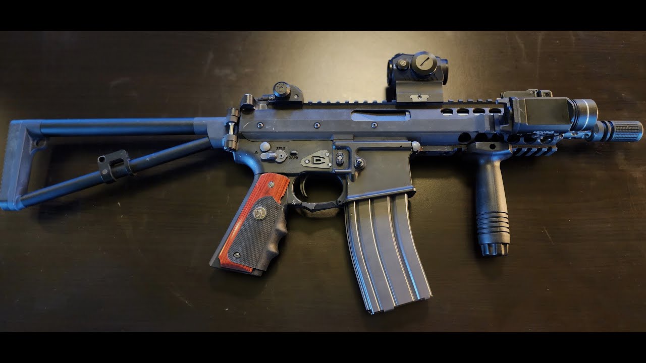 Overview and Shooting - WE Tech Knights Armament PDW Airsoft - YouTube