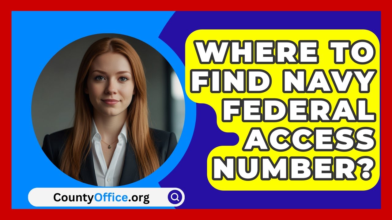 Where To Find Navy Federal Access Number? - CountyOffice.org - YouTube