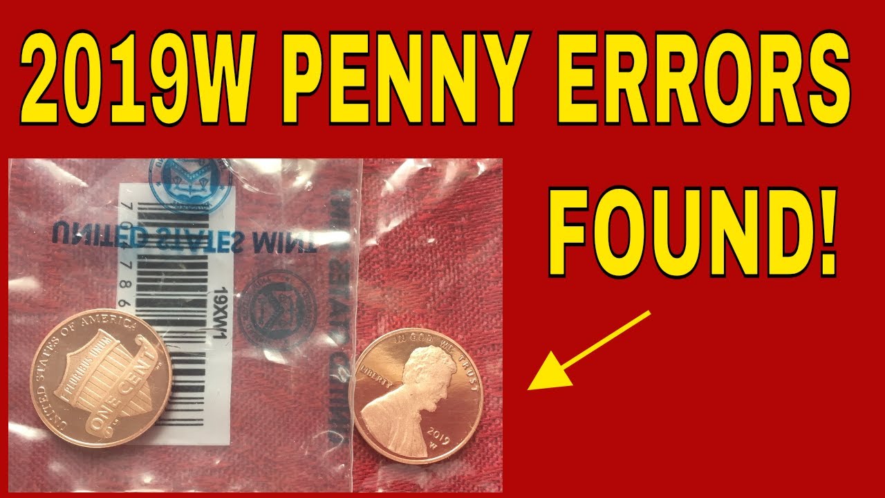 New 2019W penny unboxing and big surprise! Errors found on 2019W penny ...