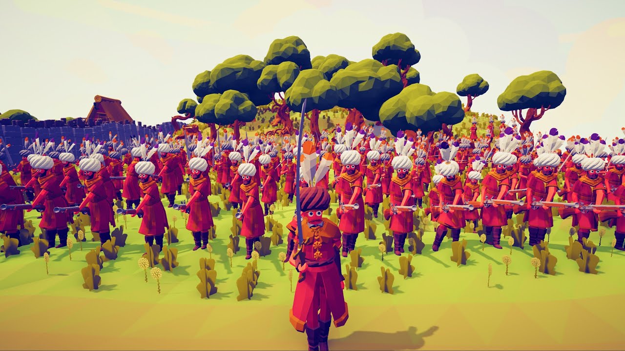 200x OTTOMAN ARMY SIEGE ENEMY FORT - Totally Accurate Battle Simulator ...