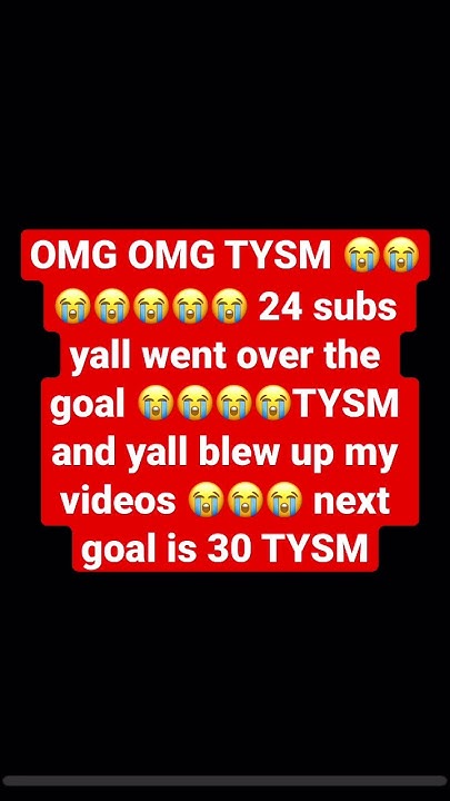 TYSM TYSM TYSM!!!! - YouTube