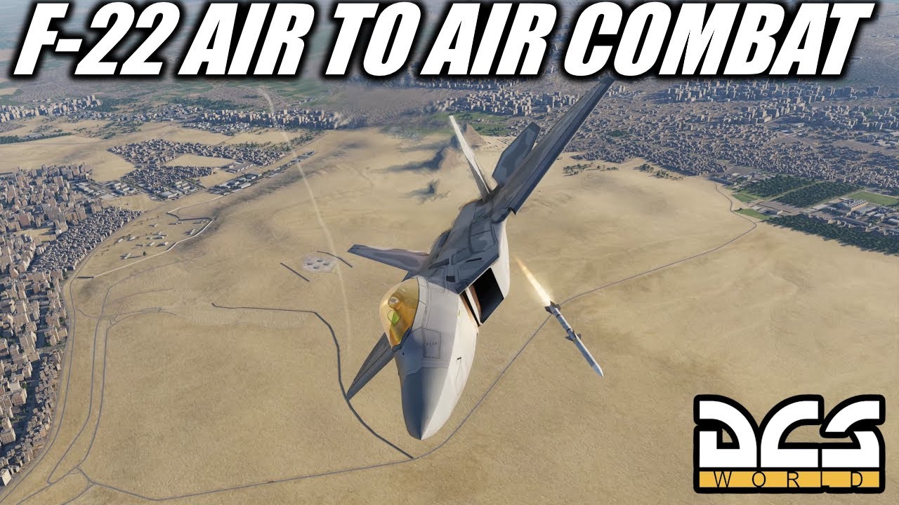F-22 Raptor Squadron Air To Air combat in DCS World - YouTube
