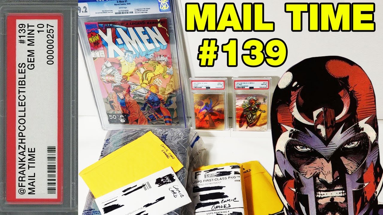 Comic Mail Time! 1 Hardbound Comic / 4 PSA Graded Cards / 1 Raw Card ...