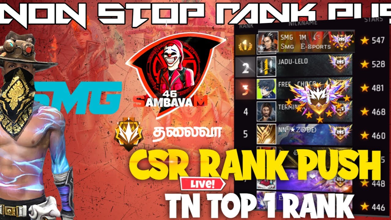 CSR TOP 1 Rigion Rank Push SMG 🔥The Ultimate Rank God Level 👑 Road To ...