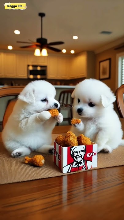 KFC 🍗🍗🍗 #youtubeshorts #puppy - YouTube