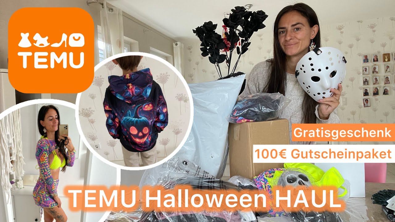 TEMU Halloween HAUL 👻 Überhaupt nicht Eskaliert 💀 Super interessante ...