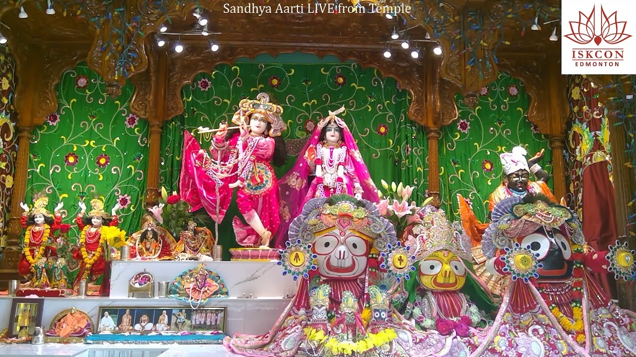 Evening Aarti July 18 2020 @ Iskcon Edmonton - YouTube