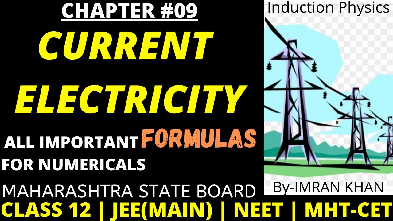 Chapter-9 | Current Electricity | Important Formulas for Numericals ...
