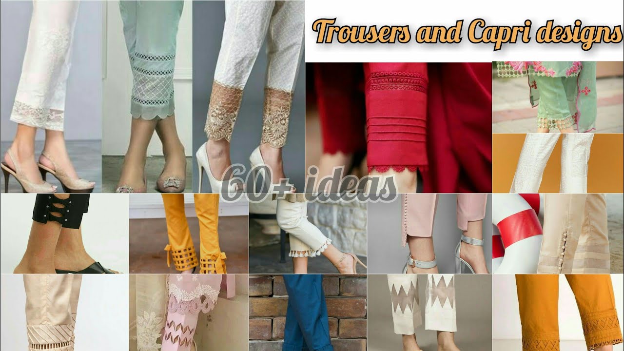 New unique trouser capri designs 2023 | Capri design ideas | latest ...