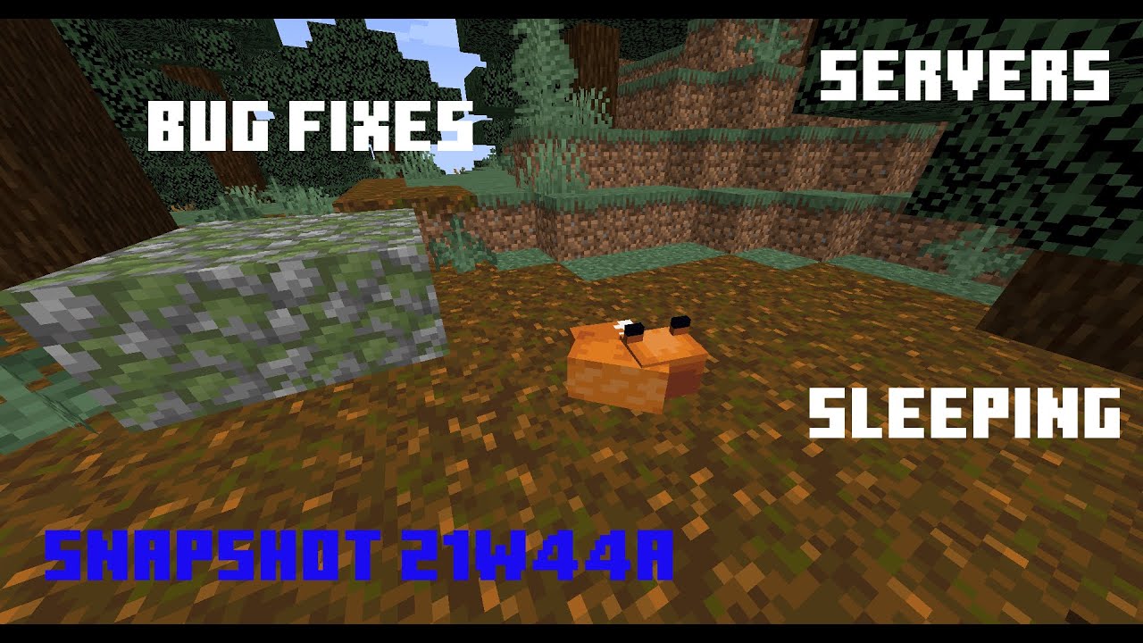 Minecraft Snapshot 21w44a | Caves and bug fixes - YouTube