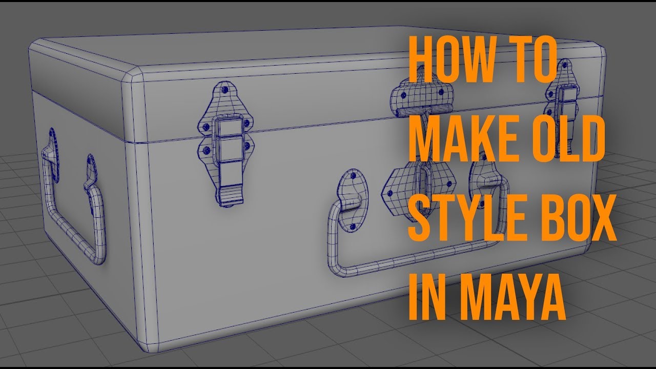 How To Model an Old Style Box in Maya - YouTube