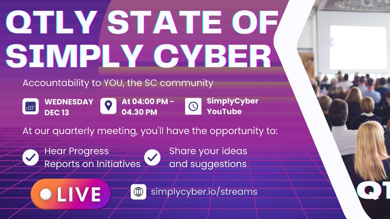 State of Simply Cyber Quarterly Updates Q1 2024 - YouTube