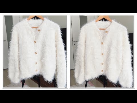 YUVARLAK YAKA KOLAY HIRKA YAPILIŞI | DİKİŞSİZ TÜYLÜ HIRKA YAPILIŞI