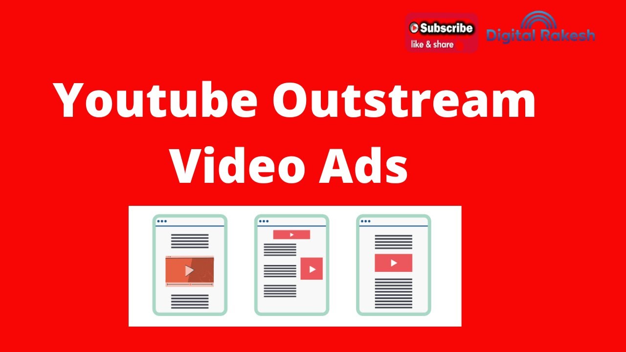 youtube outstream video ads | Google Adwords Course | google ads ...