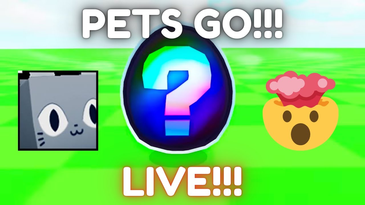 🔴LIVE - ROBLOX - PETS GO!!! - YouTube