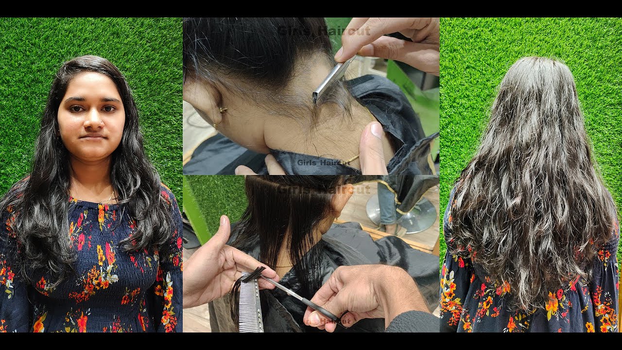 Long Hair And Healthy Hair Chop Off For New Look With Nape Clean ...