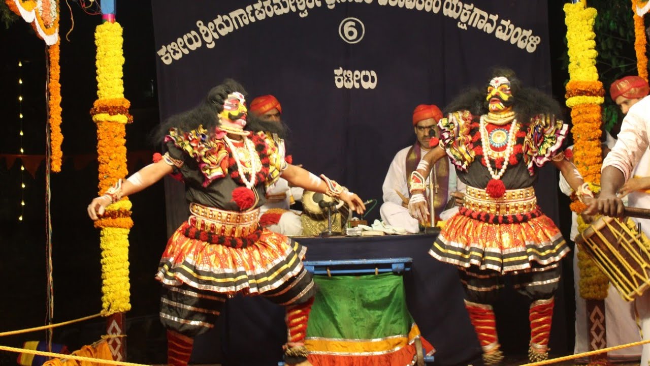 yakshagana - Shri devi Mahatme - (part - 18) - Chanda munda pravesha ...