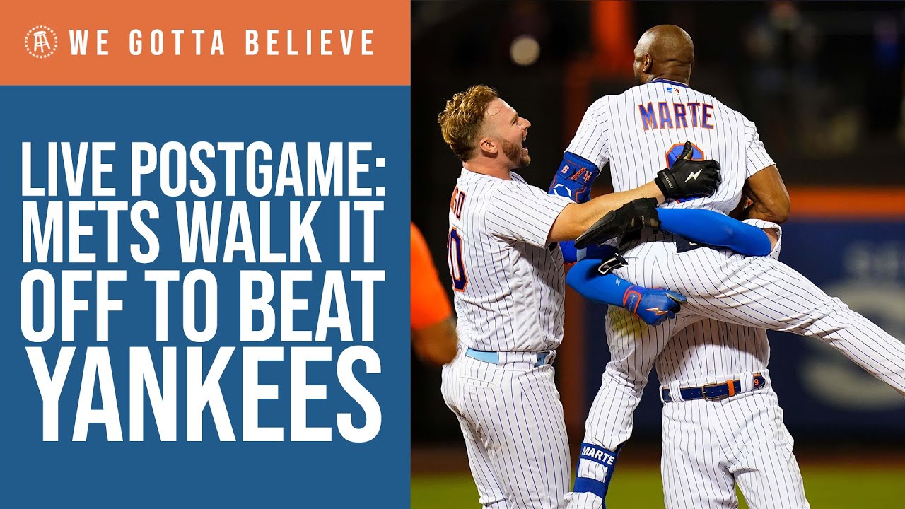 LIVE Postgame : Mets Walk It Off to Beat Yankees - We Gotta Believe ...