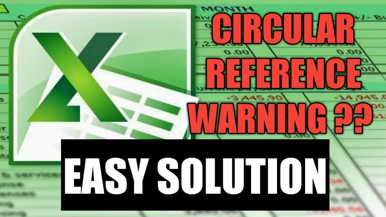 Circular Reference Warning In Excel Easy Solution By Cool Trick YouTube Circular Reference Warning In Excel Easy Solution By Cool Trick YouTube