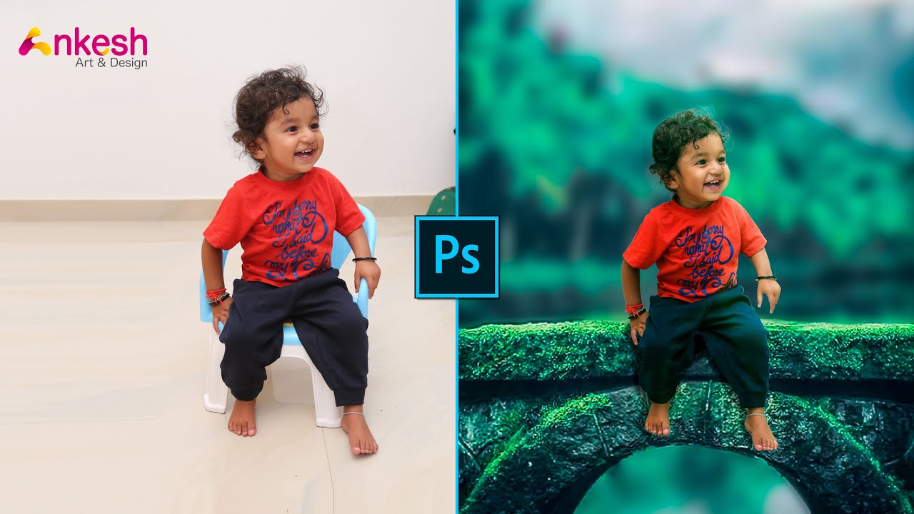 Baby boy photo editing and photo manipulate in Photoshop tutorial - YouTube