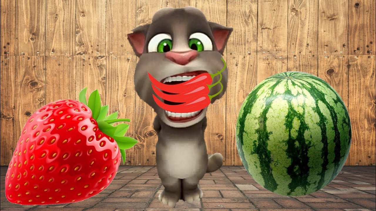 Talking Tom chilli eating video|Tom video. - YouTube