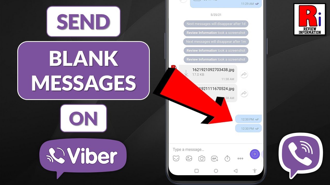 How to Send Blank / Empty Messages on Viber - YouTube