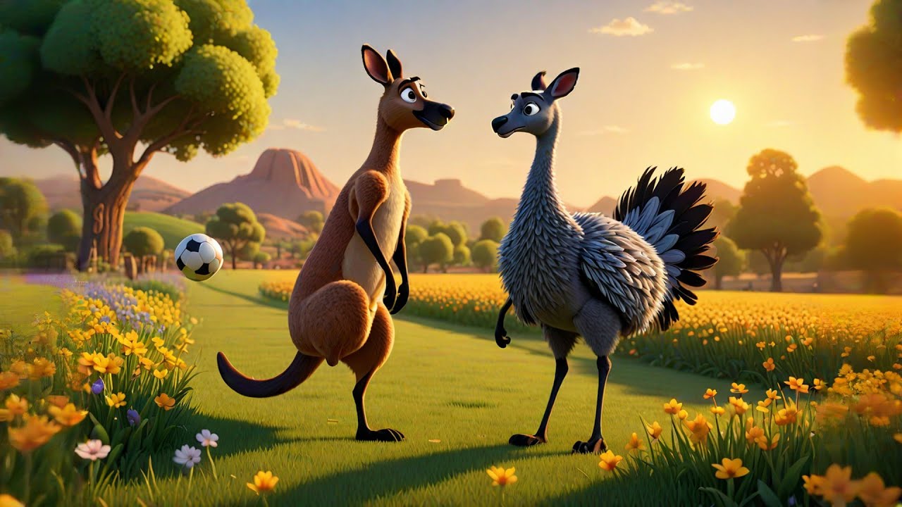 Kangaroo’s Kooky Kickball 🦘⚽ | Fun Story for Kids | Educational Video ...