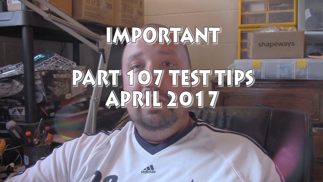 FAA PART 107 TEST PREP -TIPS - TRICKS APRIl 2017 - YouTube
