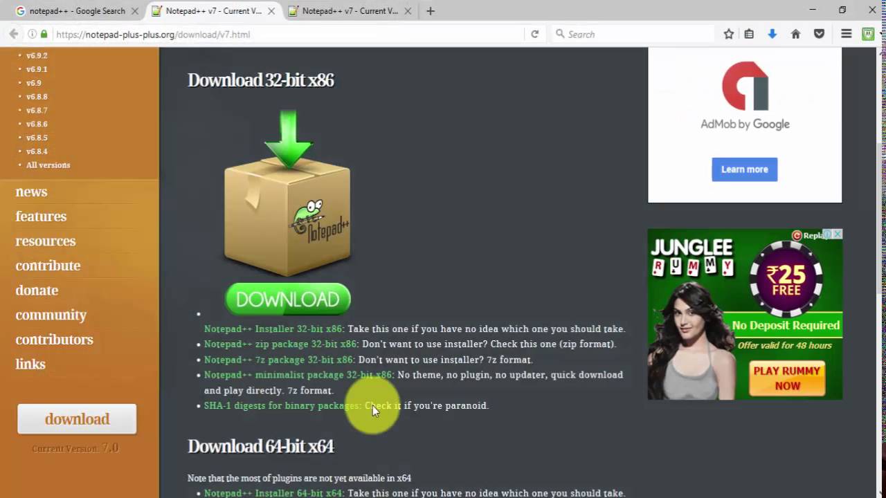 How to Install Notepad++ V7 on Windows 10 - YouTube