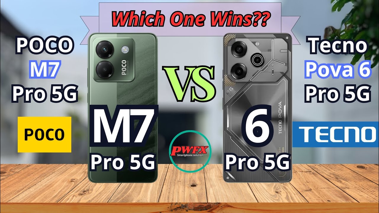 POCO M7 pro 5G vs Tecno pova 6 pro 5G, Tecno pova 6 pro 5G vs POCO M7 ...