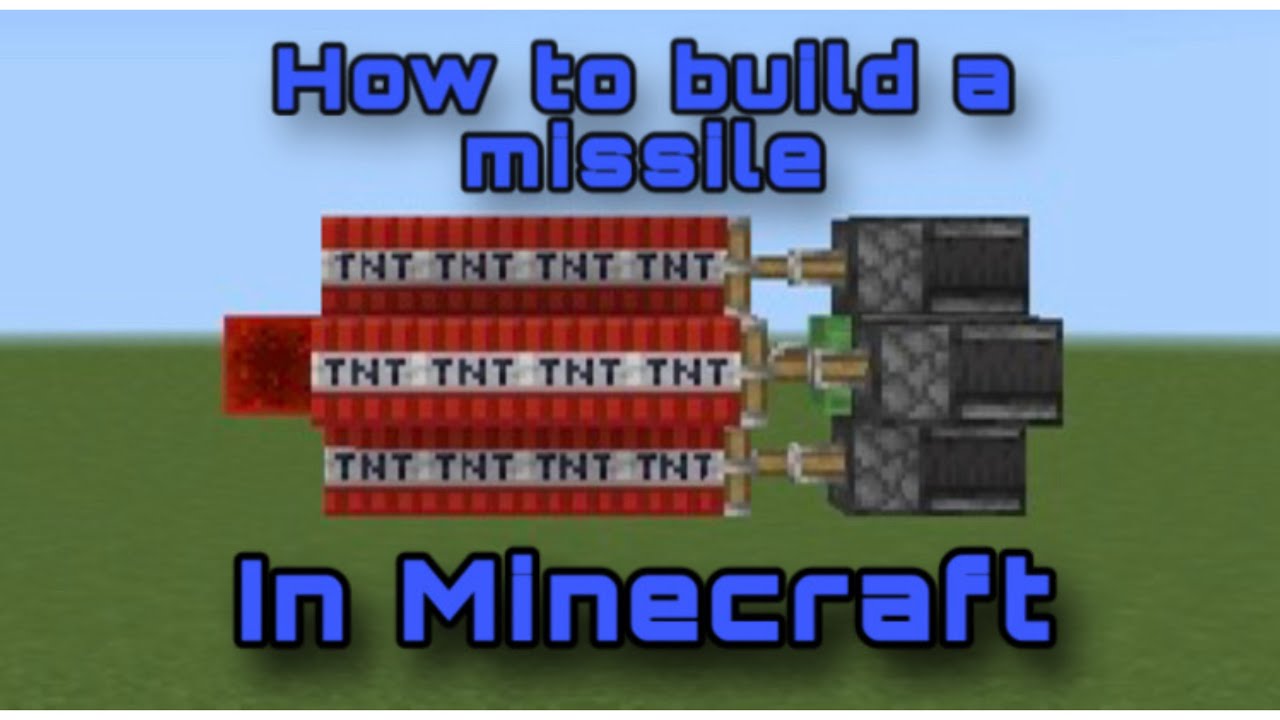 How to build a working missile in Minecraft - YouTube