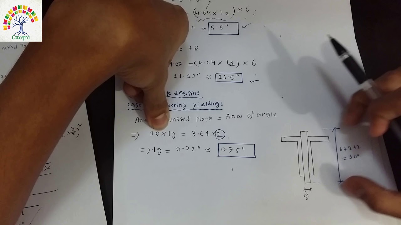 Design of Tension Member(Double Angle, Weld Design, Gusset Plate Design ...