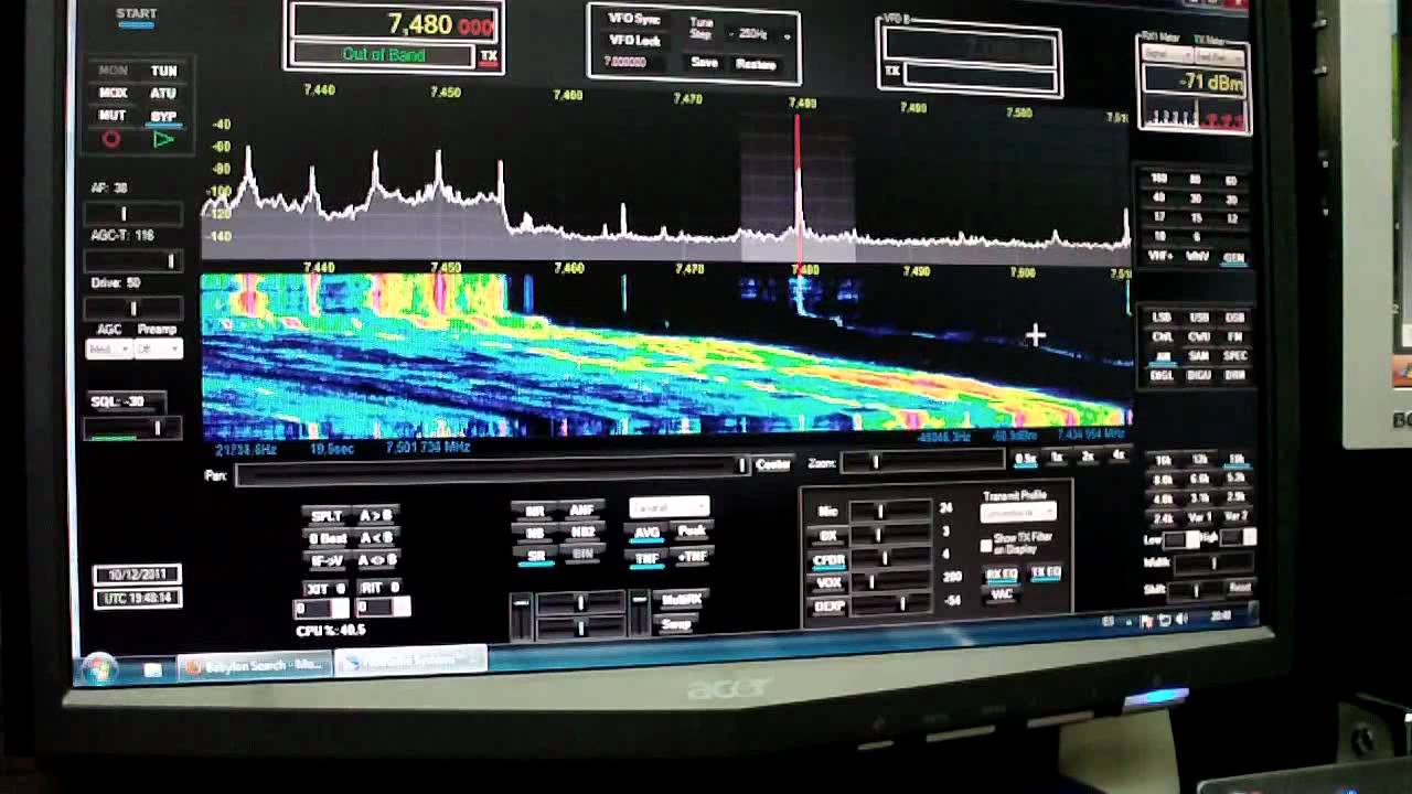 Receiving with the flex-3000 in the range of 41 meters. - YouTube