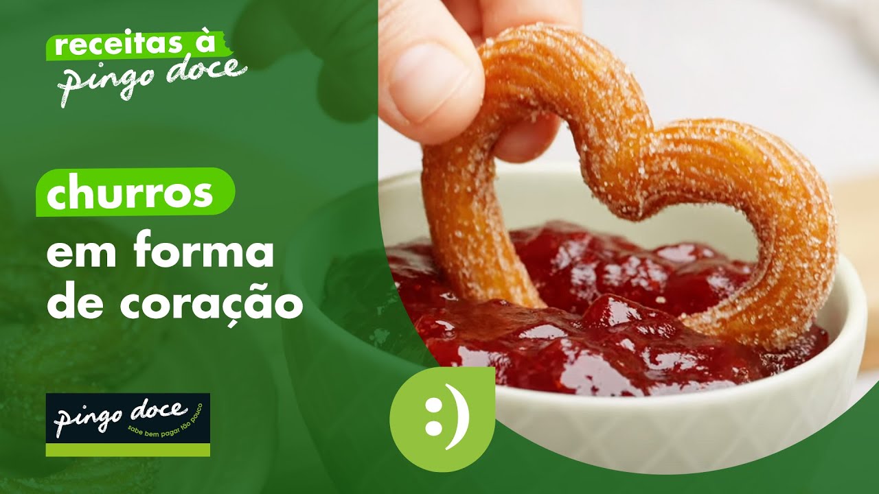 Churros em Forma de Coração | Receitas | Pingo Doce - YouTube
