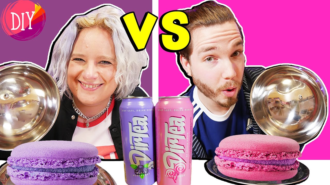 PINK VS LILA CHALLENGE | FOOD CHALLENGE | WELCHER TYP SIND WIR?! - YouTube