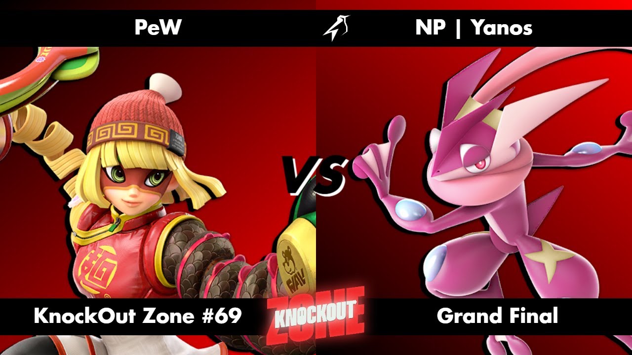 KnockOut Zone #69 - SSBU Grand Final - PeW (Min Min) vs Yanos (Greninja) - YouTube
