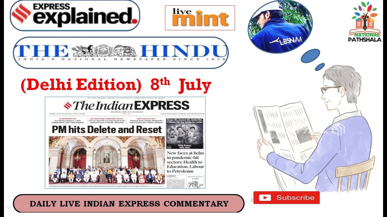 The Indian Express Newspaper Editorial Analysis 08th July 2021 ...