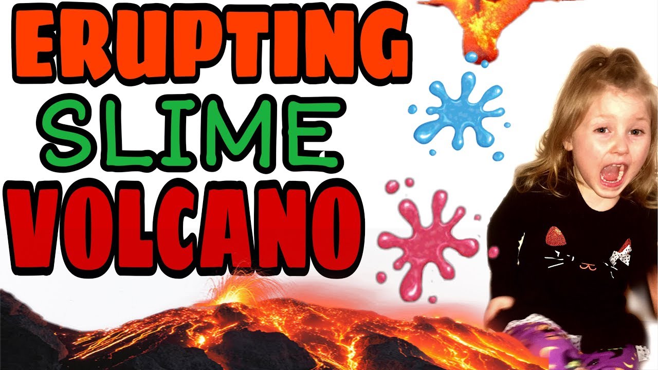 ERUPTING VOLCANO SLIME - SCIENCE EXPERIMENT FOR KIDS! - YouTube