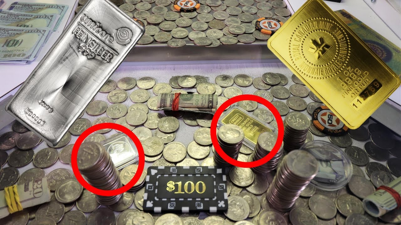 Gold & Silver Worth over $4000! Which do I Win?? High Risk Coin Pusher ...