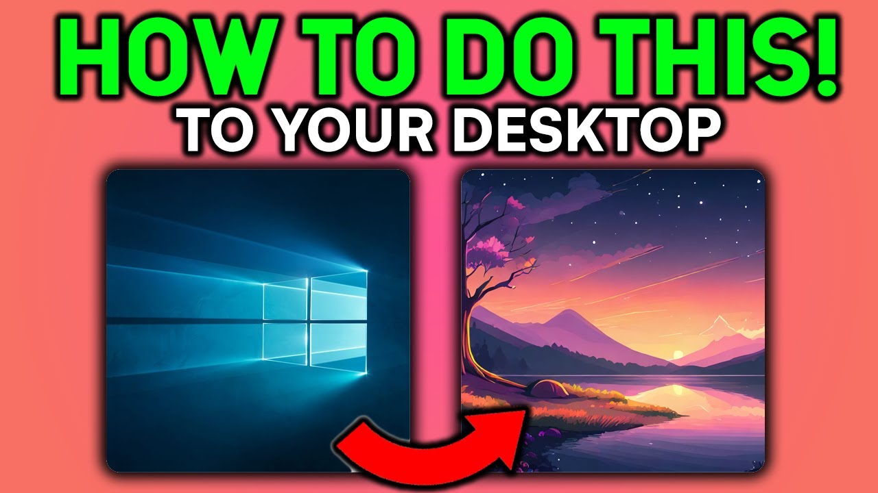 How to Easily Change Your Desktop Wallpaper! - YouTube