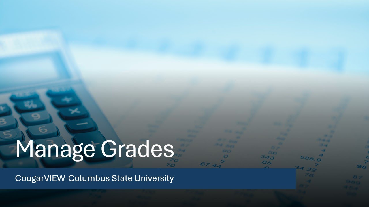 Manage Grades-CougarVIEW Tutorial - YouTube