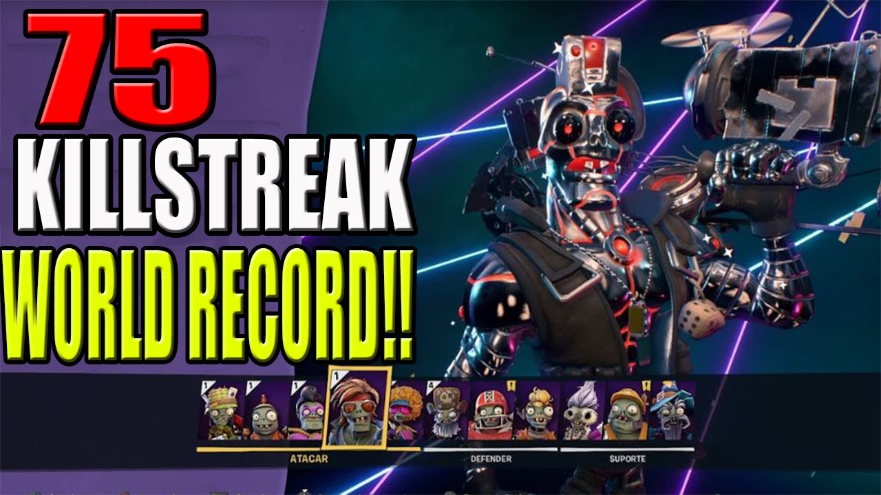 75 KILLSTREAKS Recorde mundial COM A SKIN MAIS BOLADA! - PvZ: Battle ...